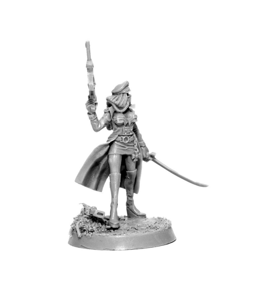 Imperial Female Commissar With Laser Pistol