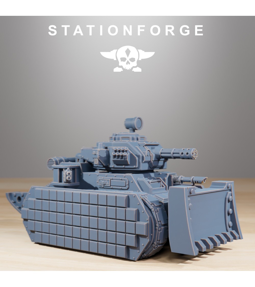 Miniature Imperial Soldiers Grim Guard Set E Death Division Auto Cannon ...