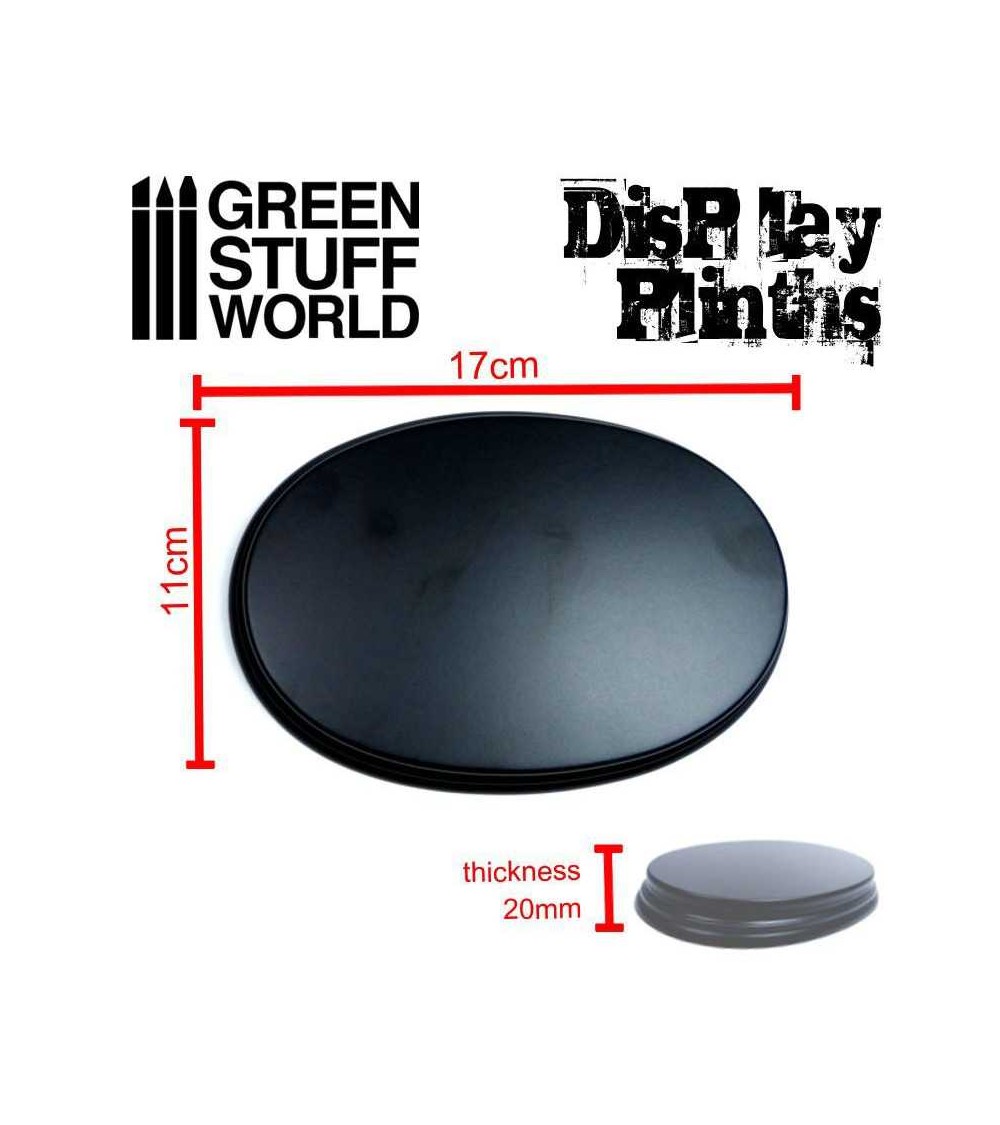 Oval Display Plinth 17x11 cm
